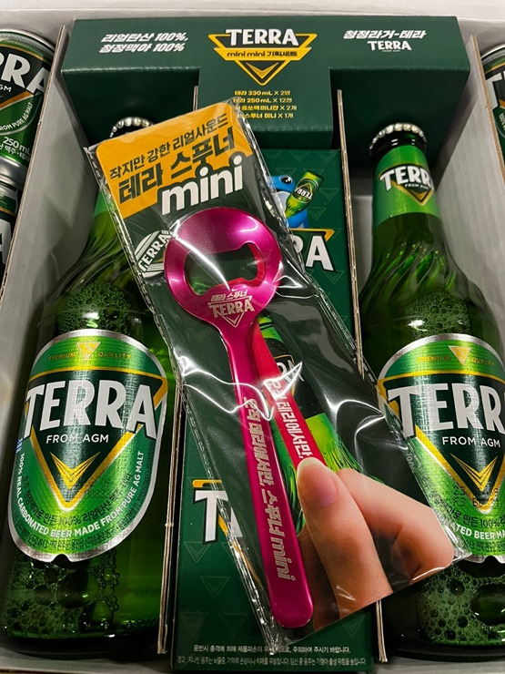 테라 맥주 미니mini Mini 기획세트 가격 구성 판매 소개테라 미니 스푸너 테라 쏘맥잔