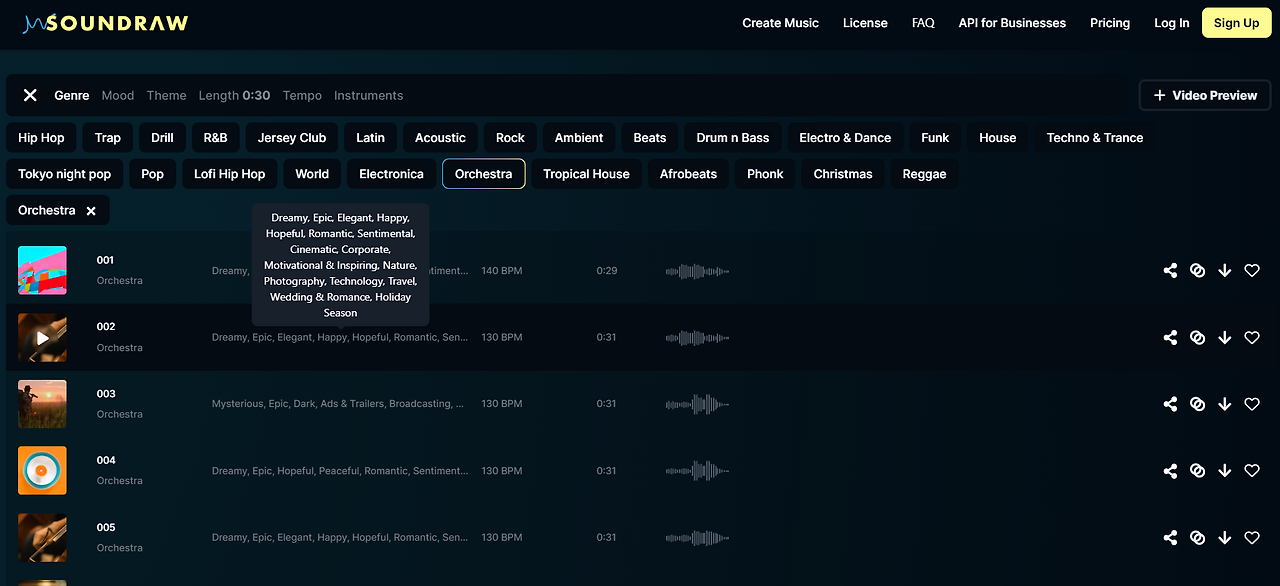 인공지능 작곡 사이트 SOUNDRAW AI작곡 프로그램 사용 후기