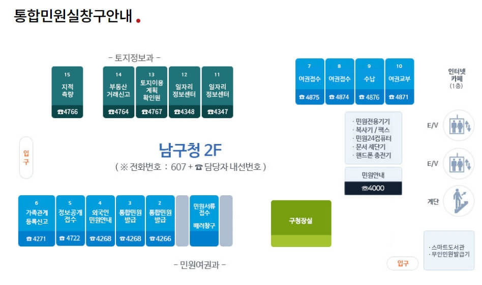 부산 남구청 민원실 전화번호 및 온라인 민원접수