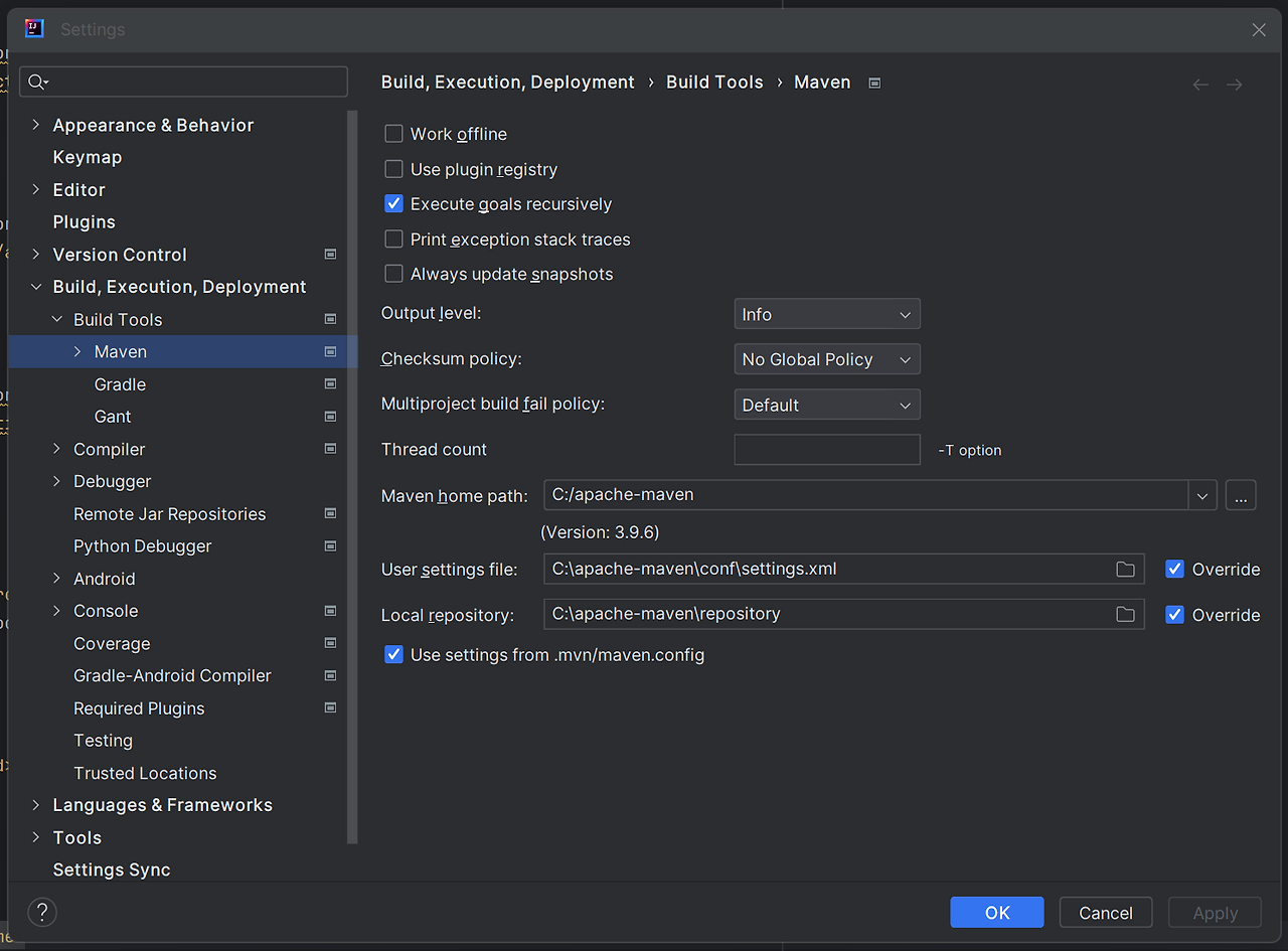 IntelliJ 에서 Maven 설정 하기