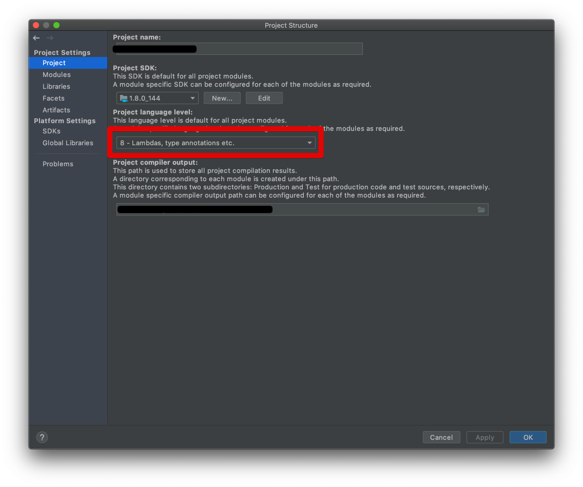 [Java] invalid source release 에러 해결