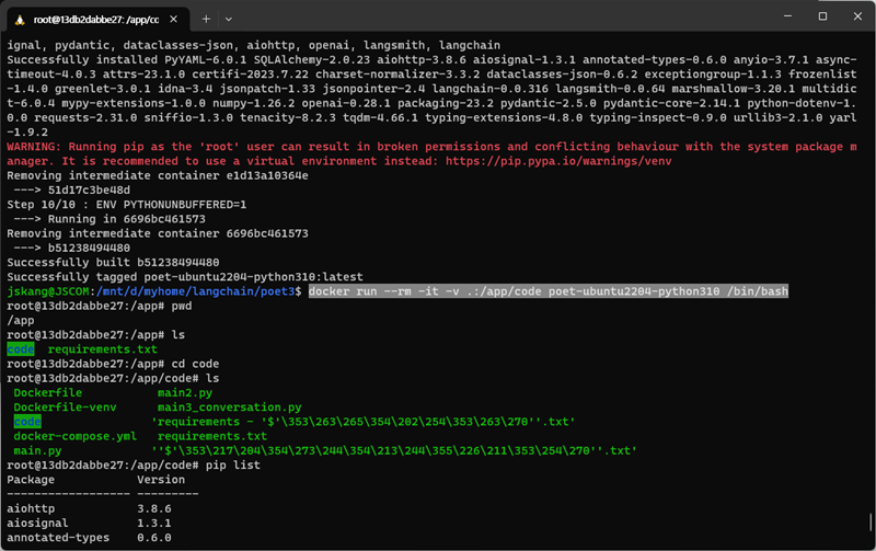 [docker - python] ubuntu:22.04 python3.10 Dockerfile
