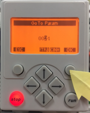 Lenze keypad X400 - How to use