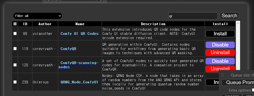 스테이블 디퓨전 QR Code 이미지 - ComfyUI