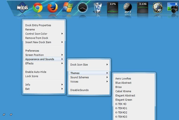 윈도우 맥OS 처럼 꾸미기 Winstep Nexus
