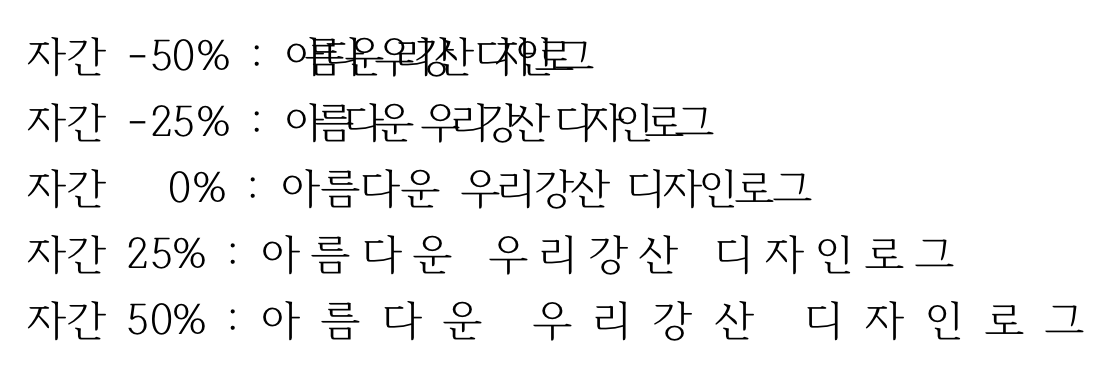 한글 자간 조절 단축키 및 문단 모양 줄나눔 설정 활용 방법