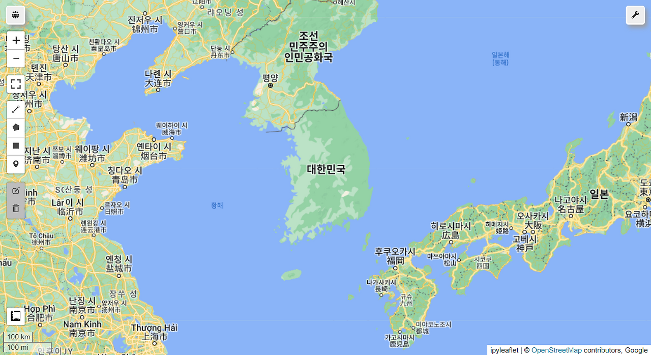 Geemap & GEE: 베이스맵(Basemap) 변경하기