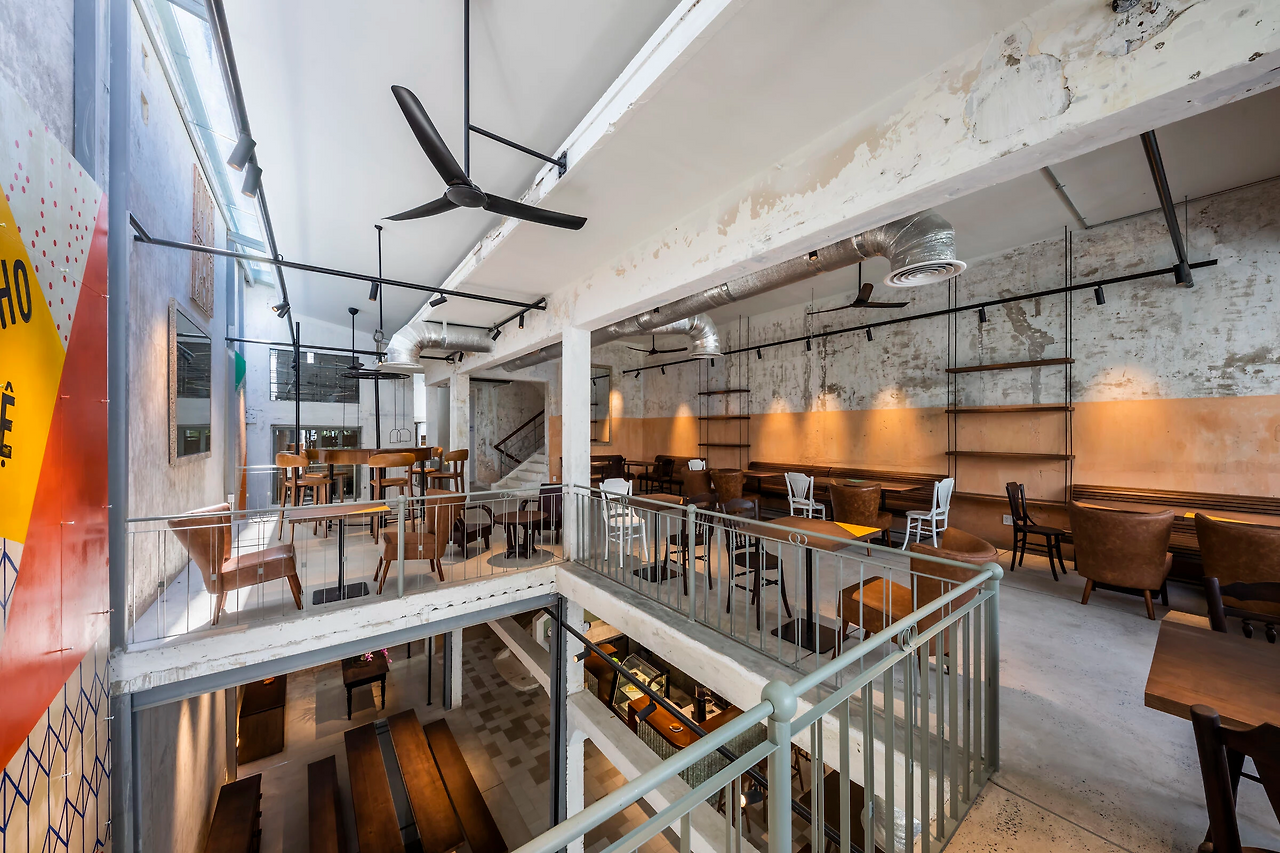 빈티지 코코아 카페 T3 Architects The Cocoa Project Cafe