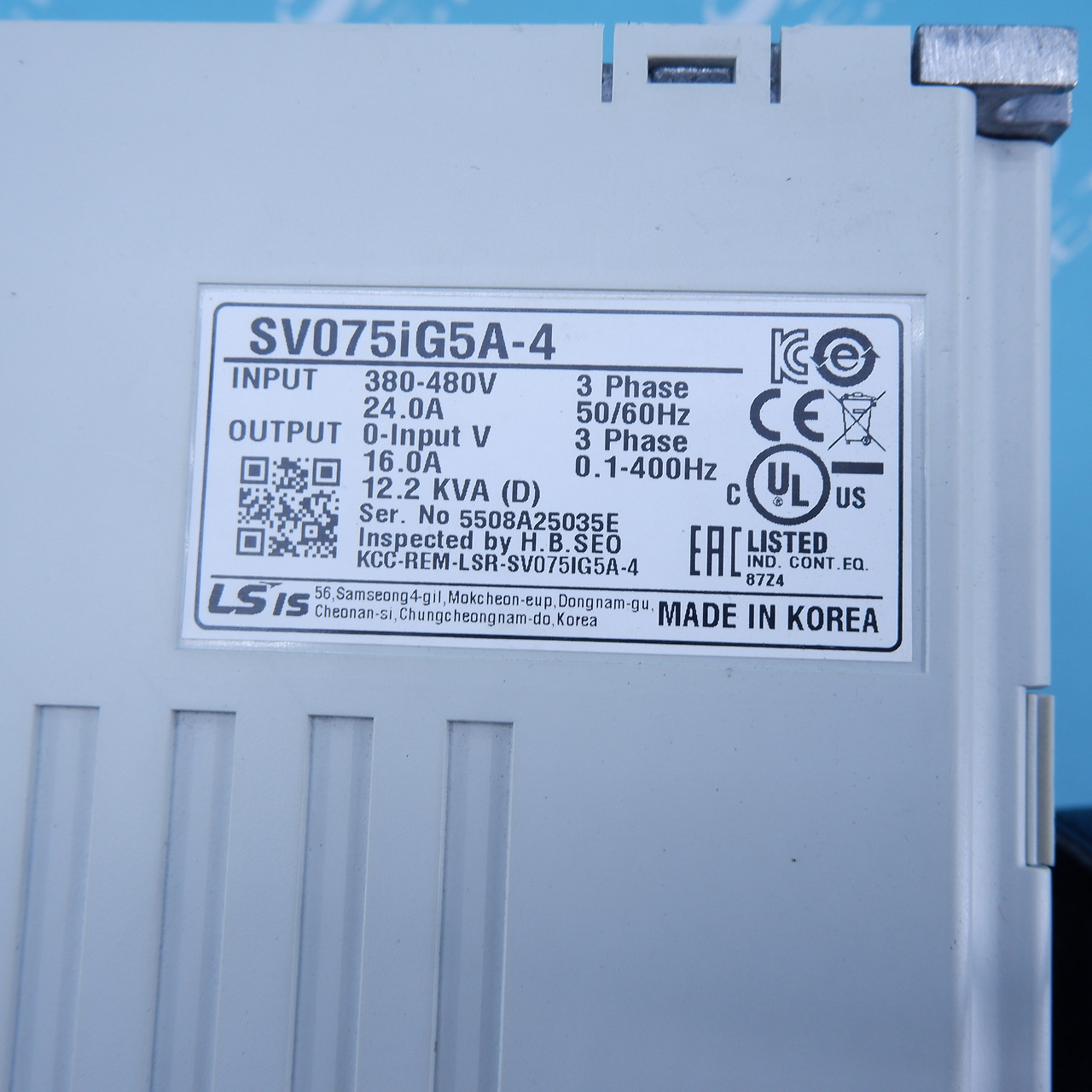 SV075IG5A-4 [DRIVER] LS INVERTER SV075IG5A 4 ㈜엠이티 산업 자동화 장비 수리 판매 전문