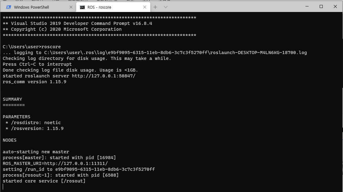 ROS-WINDOW 10 환경에서 설치하기