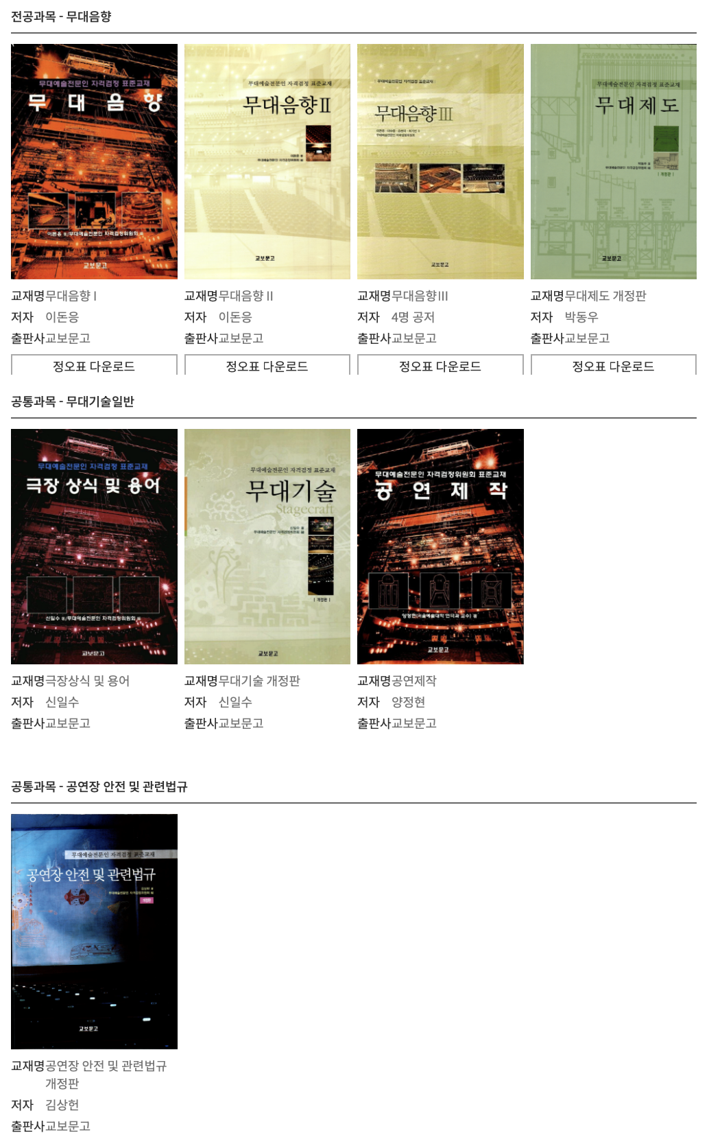 무대예술전문인 무대음향 3급 공부 어떻게 하면 되나요