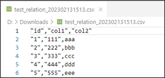 Dbeaver import export
