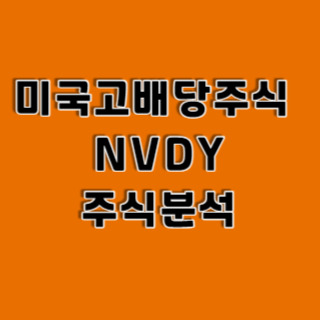 미국고배당주식 엔비디아관련주 NVDY 주식분석 (장점 단점)