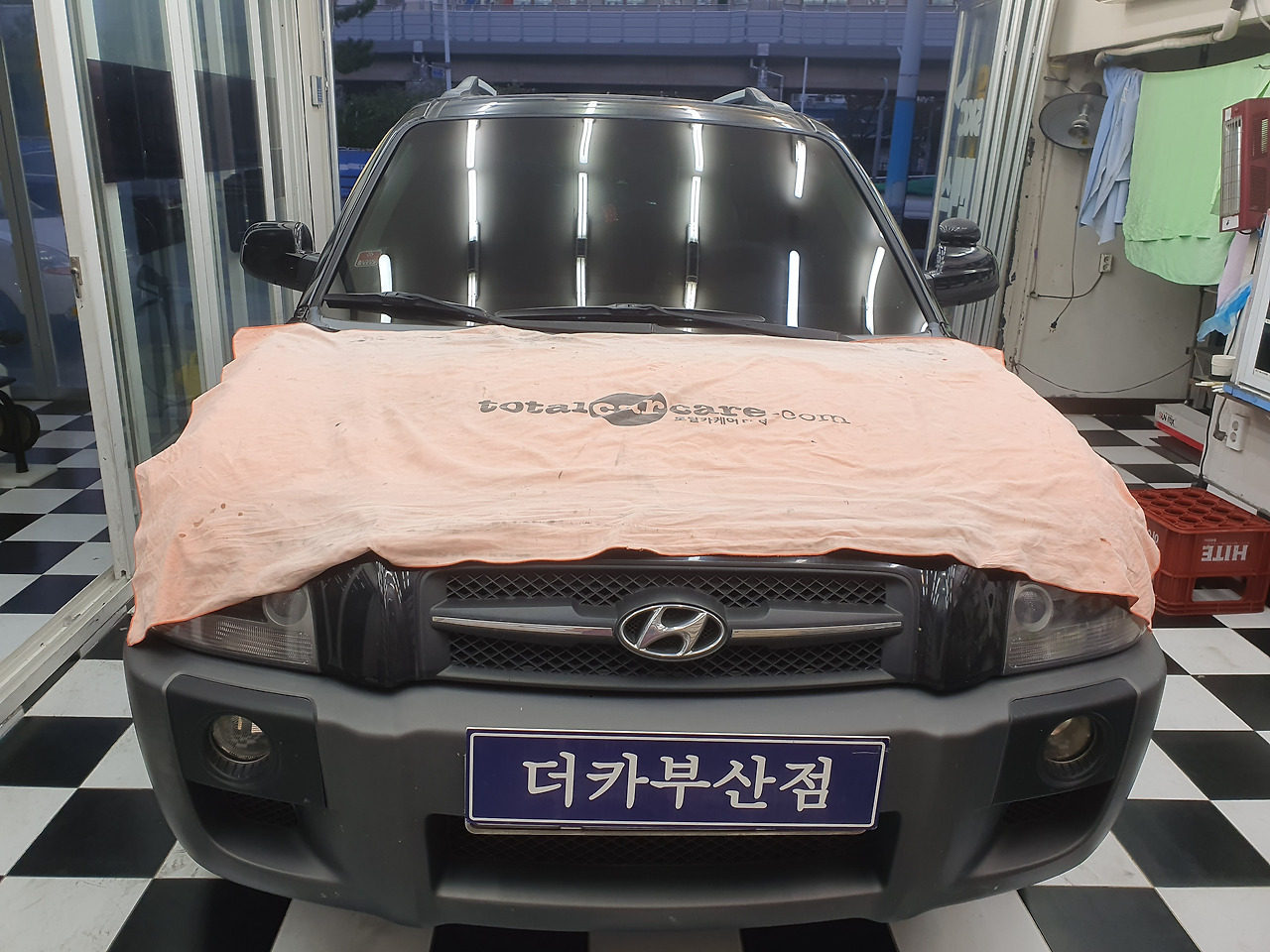 투싼 윈도 틴팅 자동차 앞유리 썬팅지 투과율 35시인성 썬렉스 썬팅 농도 전면유리 선팅 비용 부산자동차썬팅추천 금정구