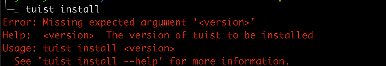 [Tuist 4.x] Tuist install이 먹히지 않을 때. :: chongin12