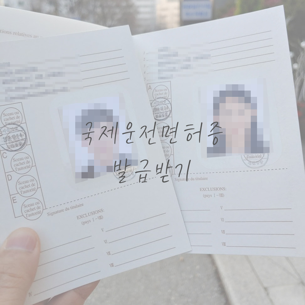 국제운전면허증 발급 받기 신청서 양식 위임장 다운로드