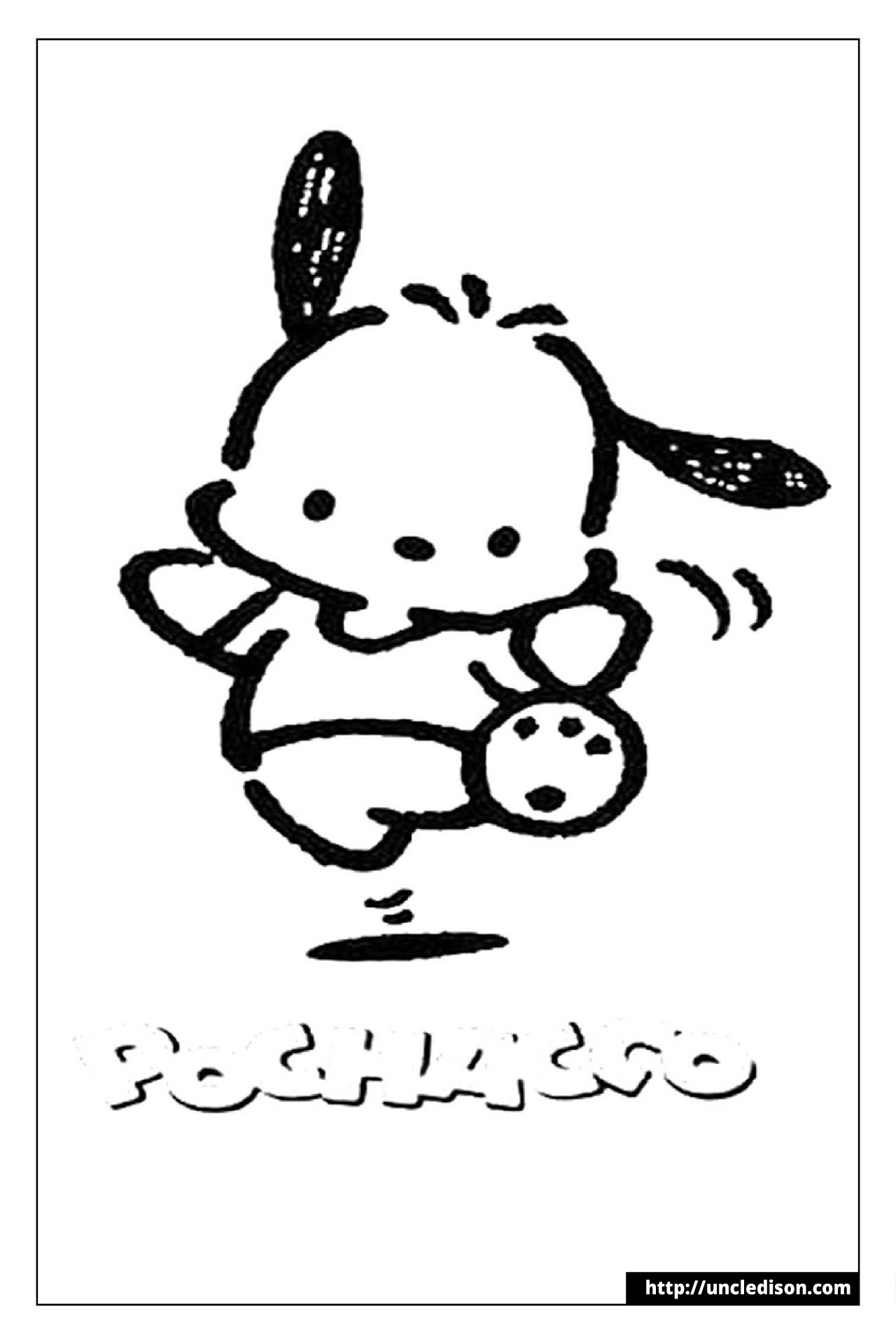 포차코 색칠공부 산리오 무료 Pdf도안