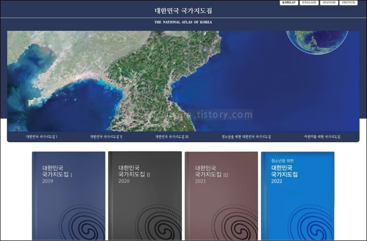 52G :: 대한민국 지도 자세히 보기, 고화질 전도