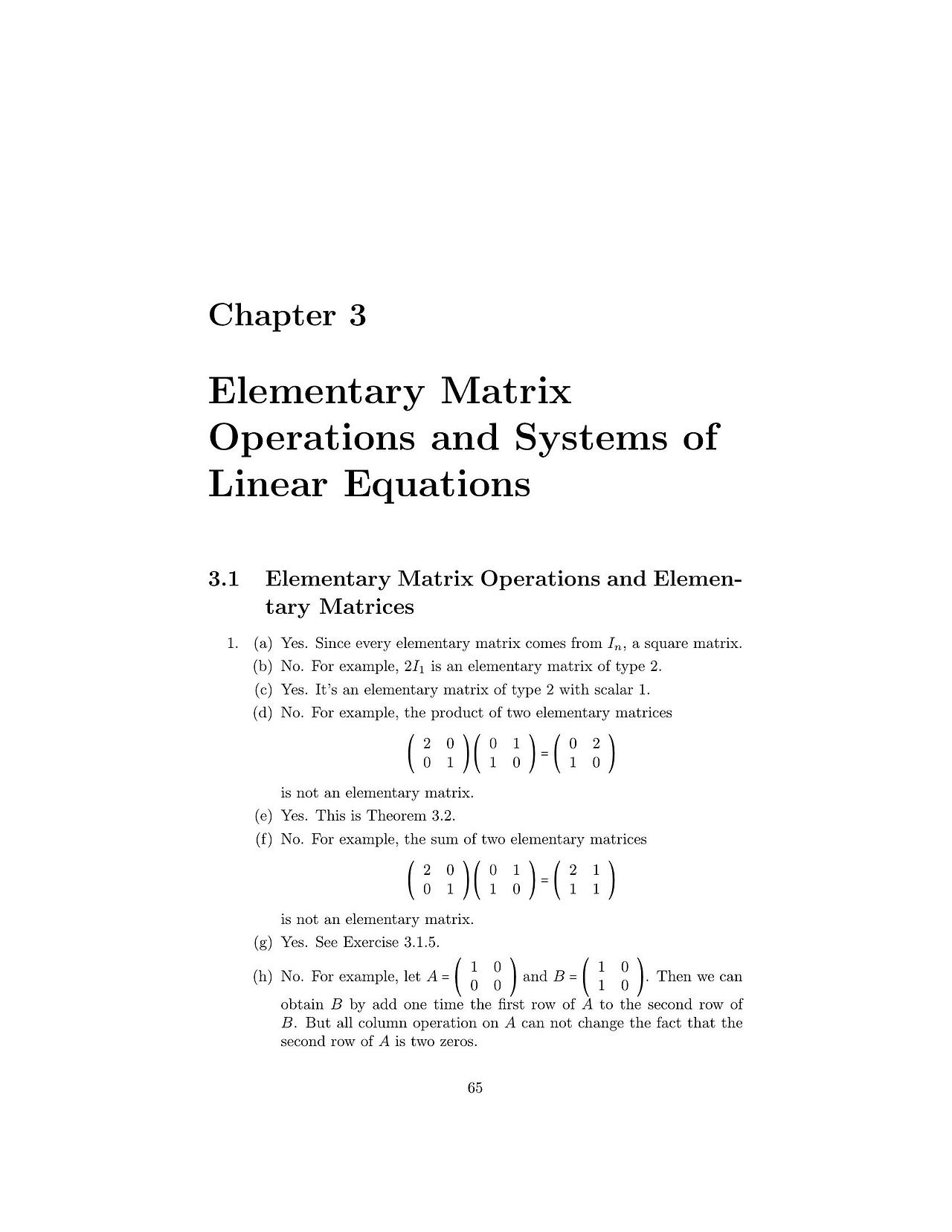 Solutions to Linear Algebra, Stephen H. Friedberg, Fourth Edition ...