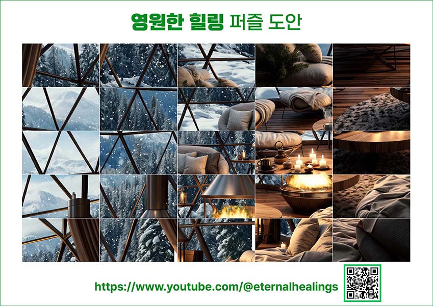 알프스 겨울별장 퍼즐 게임 도안 색칠공부도안 이미지 그림 프린트 무료다운 어르신 노인 유아 인지프로그램 치매예방