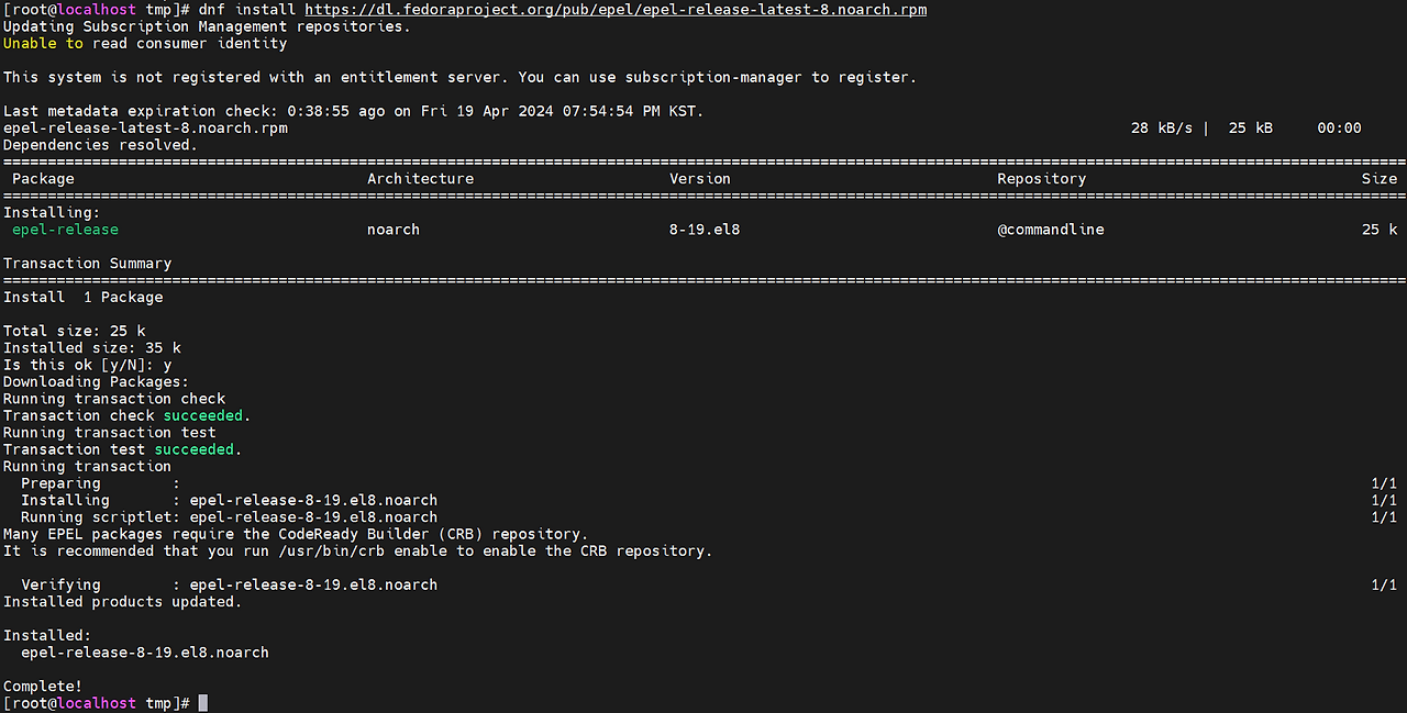 RHEL8 서드파티 레포지토리 설치 (epel-release, rpmfusion) :: Watch & Learn