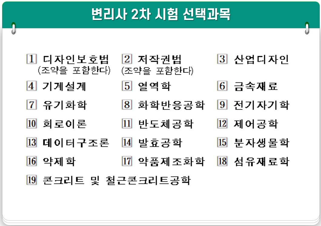 변리사 시험 정보 총정리 난이도 시험 과목 준비 기간 합격률 시험 일정
