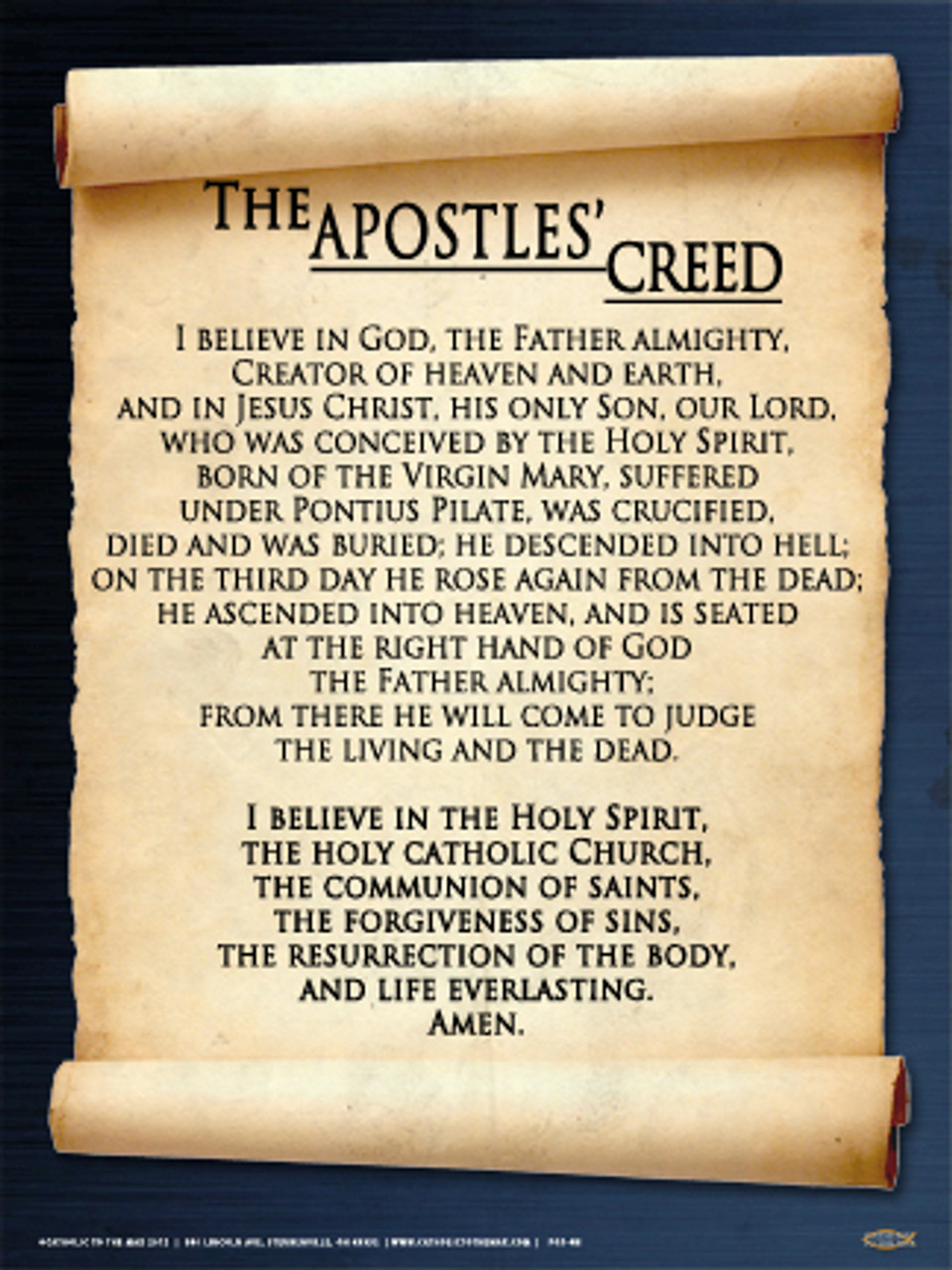 가톨릭영어기도문 : 사도신경 The Apostles' Creed