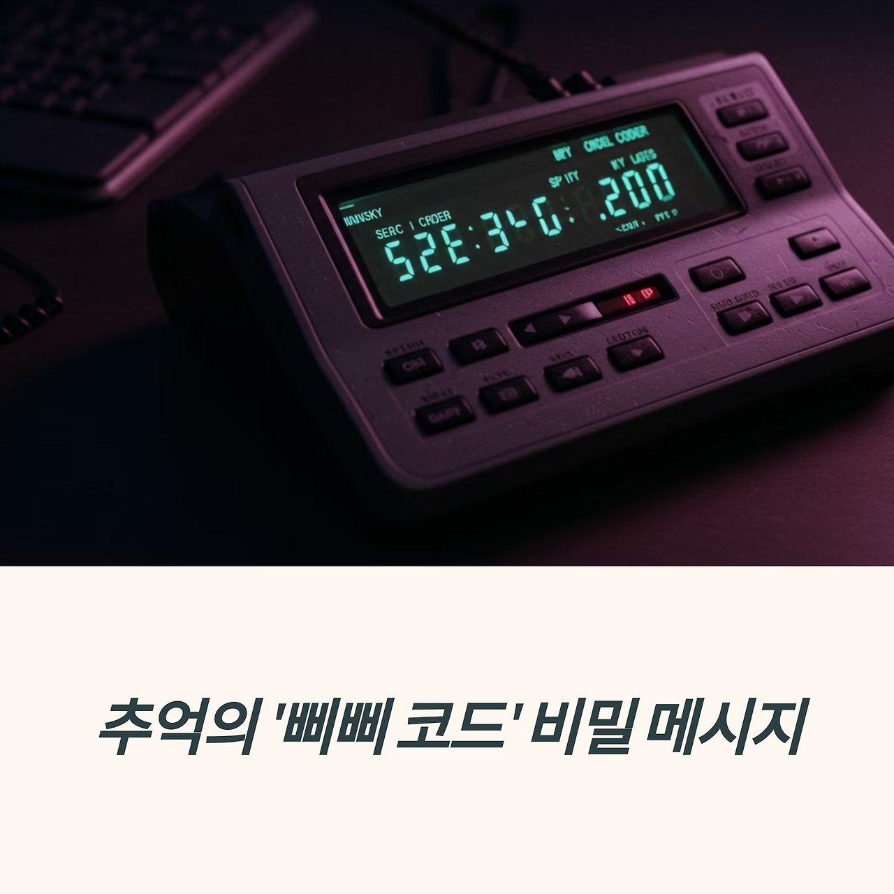 1365244 뜻 ﻿삐삐 시대의 숫자 메시지 감성 고백 언어