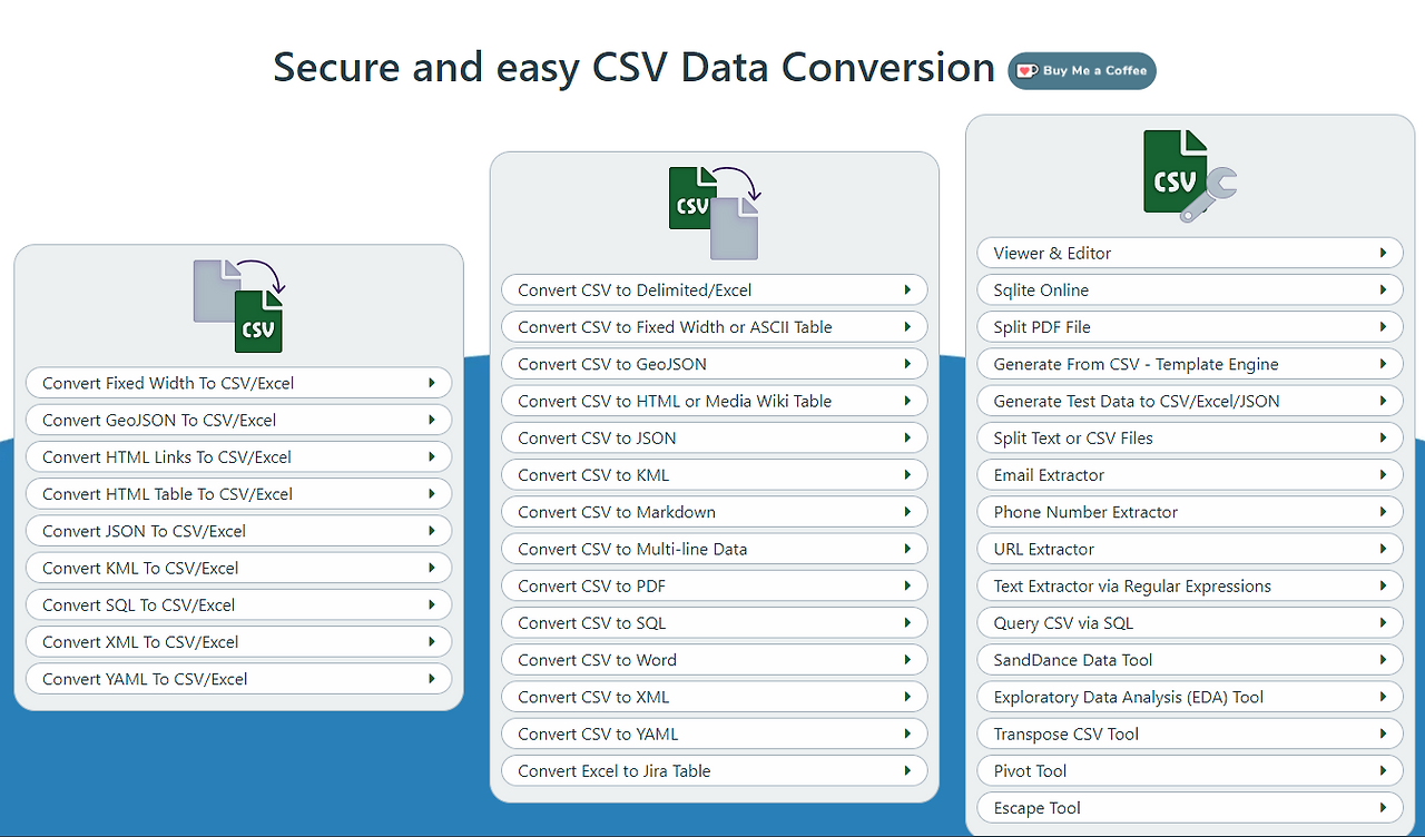 csv to json ( any convert ), csv convert, convert to csv, pdf split