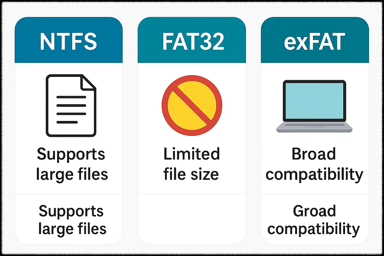 USB 포맷: NTFS, FAT32 차이와 포맷 방법