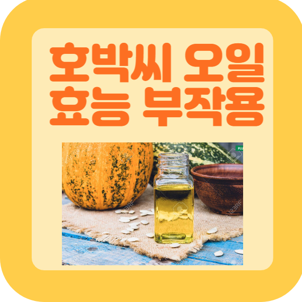 호박씨 오일 효능 먹는법 부작용