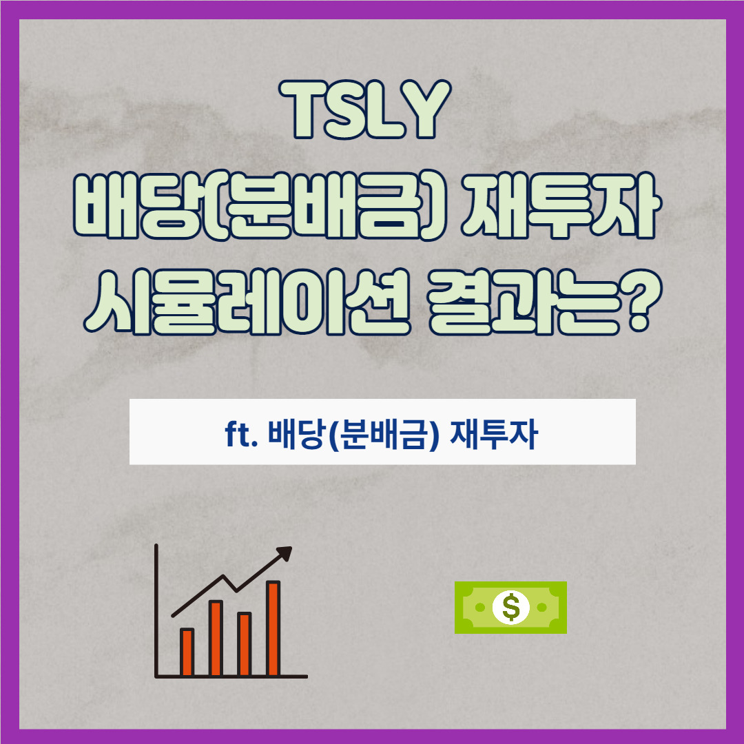 TSLY 배당(분배금) 재투자 시뮬레이션 결과는 어떻게 될까요?