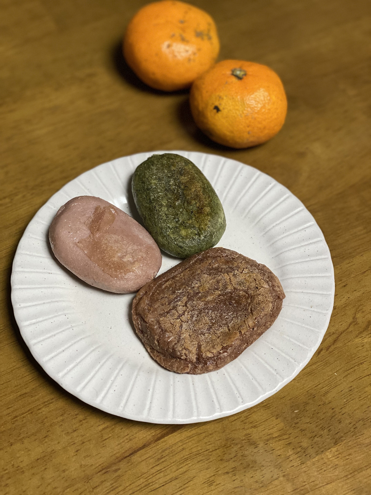 수수부꾸미 자색고구마앙금떡과 통팥앙금현미쑥떡 지글지글 약불에 구워 먹는 떡 아침 간편 식사 현미떡