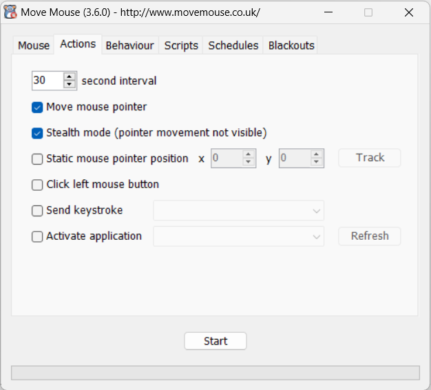 자동마우스 (스크린세이브 방지)