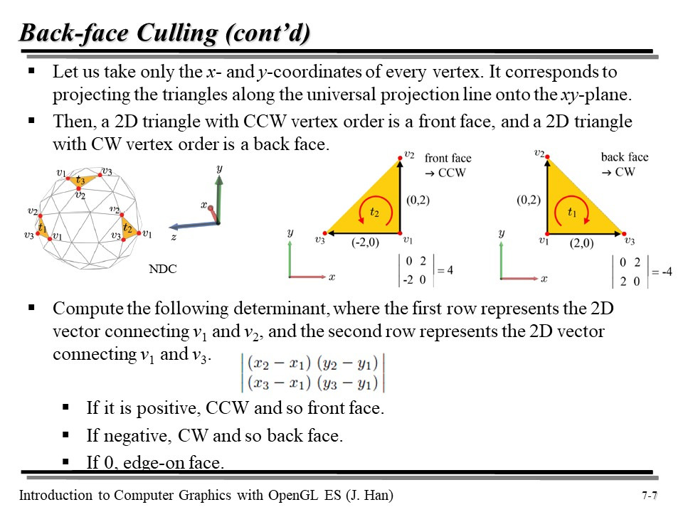 [OpenGL ES] 7강 : 래스터라이저(Rasterizer), Clipping, Back-face culling