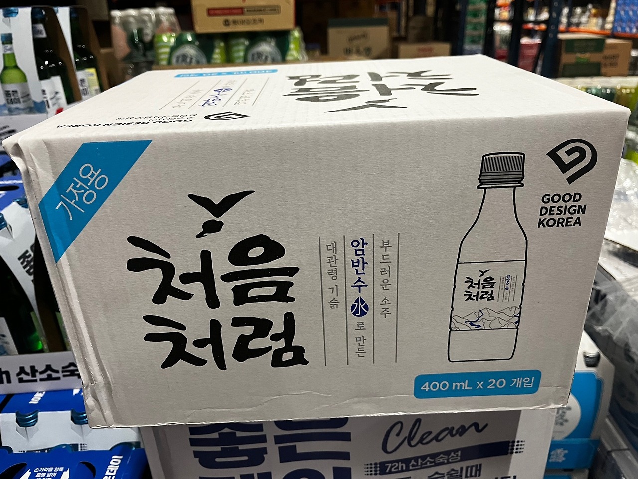 대형마트 소주 400ml 페트병 한 박스 가격 용량 도수 종류 판매 안내 처음처럼 진로 참이슬 좋은데이 대선