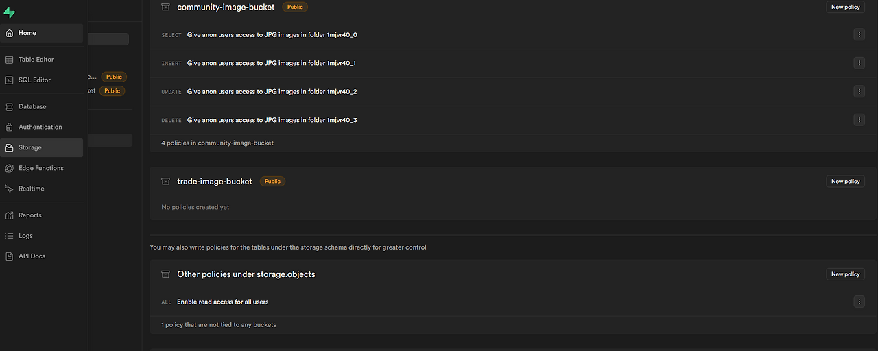 [BaaS] Supabase - Stroage RLS policy 설정해줘야 모두 이미지등록 가능! — Ryeon's Devstory
