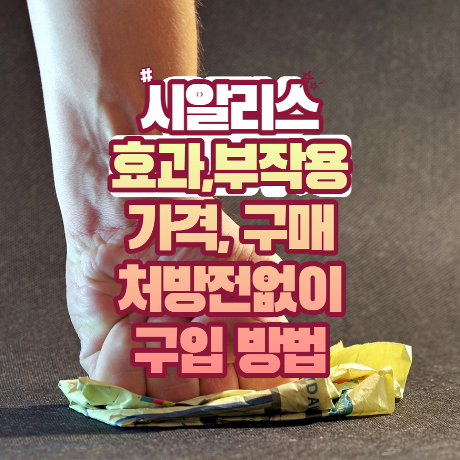 시알리스 효과 부작용 가격 구매 처방전 없이 구입