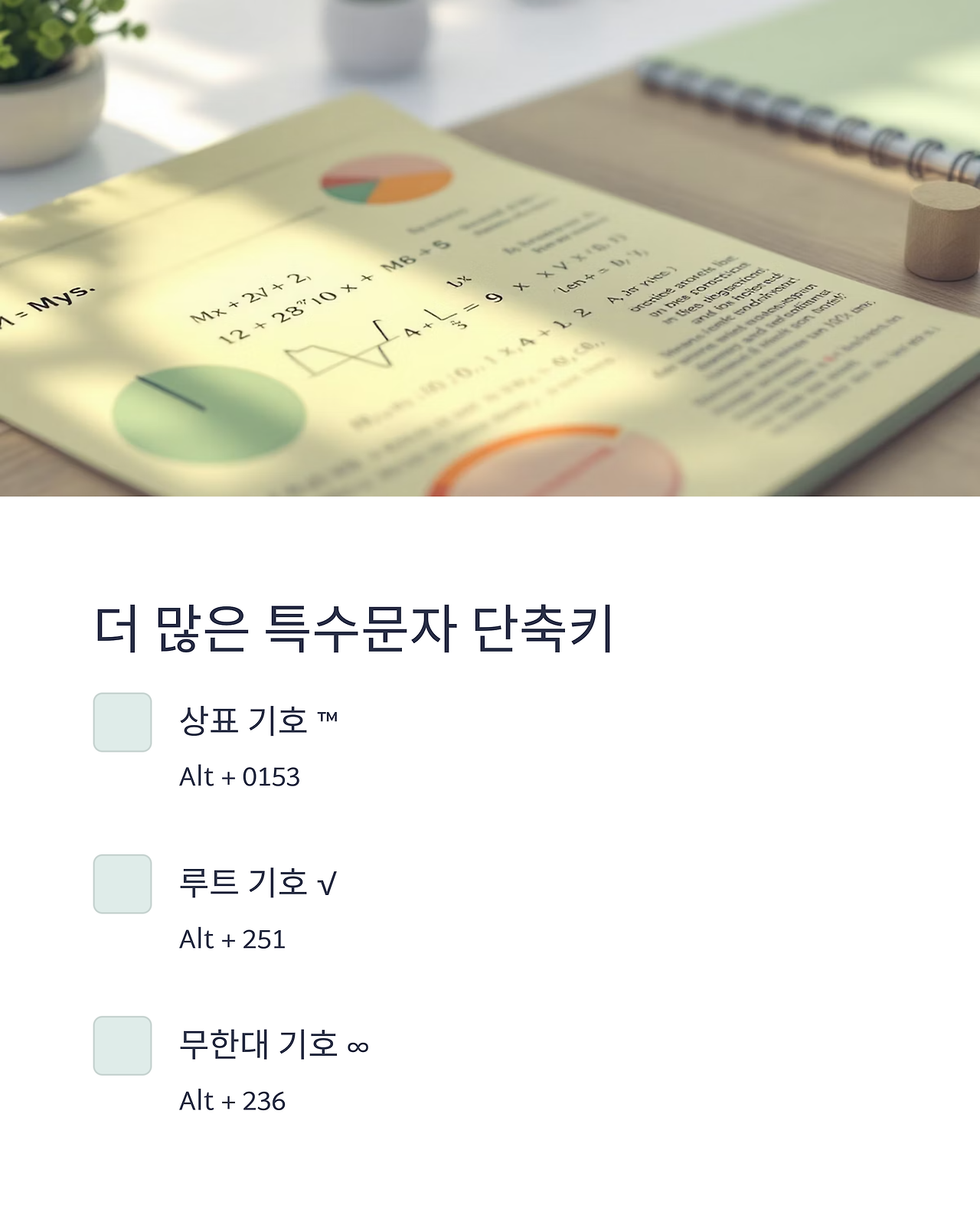 워드 특수문자 단축키로 빠르게 입력하기