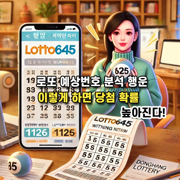 로또 예상번호 생성, 이렇게 하면 당첨 확률이 높아진다! 1126회 로또 당첨번호 결과 1127회 로또 예상번호 분석으로 행운을 ...