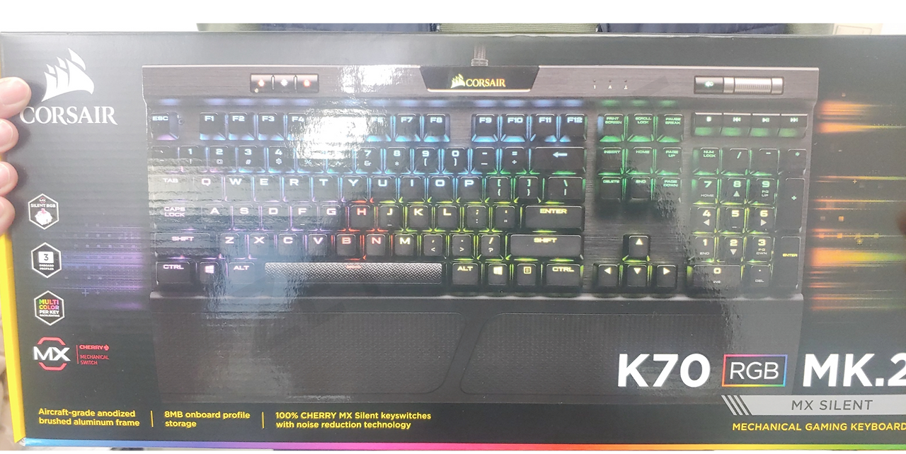 Corsair K70 무소음 적축 리뷰, COX CK450 비교