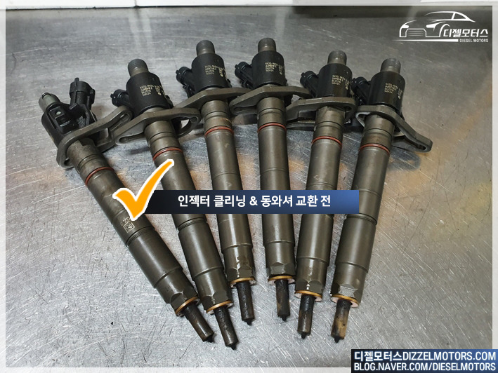 랜드로버 디스커버리dpf 막힘 경고등 및 엔진체크등 점등 증상 방문 인젝터 클리닝dpf 탈거 클리닝bbn 카본 수소 클리닝