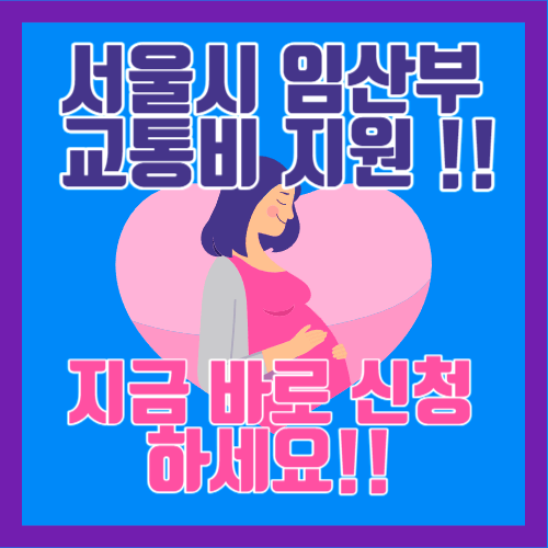 서울시 임산부 교통비 지원 신청신청자격 궁금하다면 클릭하세요