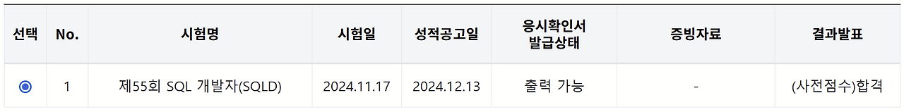 [SQLD] 2024년 개정 SQLD 합격 후기, SQLD 개정판 개념정리 pdf 공유