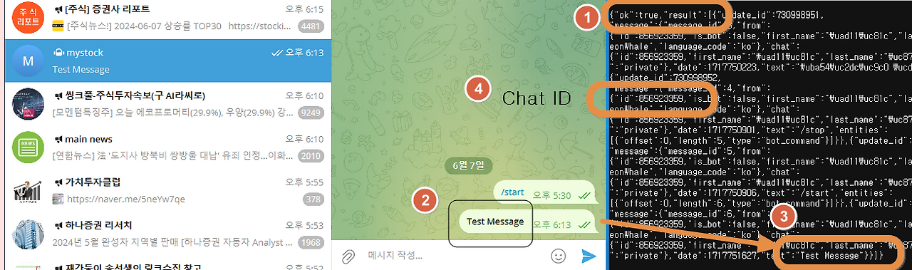 텔레그램 봇 생성: Token 및 Chat ID 확인 방법