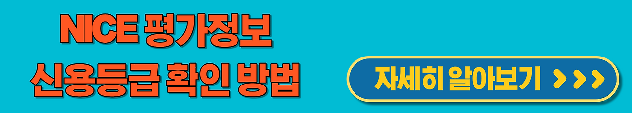 개인 신용도 지표 신용점수 등급 무료 확인하는 방법