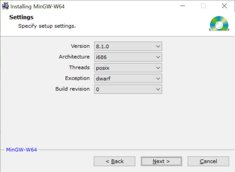 MinGW-w64 : 윈도우즈용 gcc