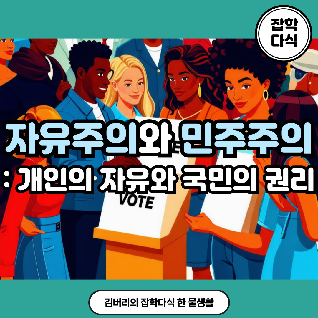 자유주의와 민주주의의 공통점과 차이점 개인의 자유와 국민의 권리