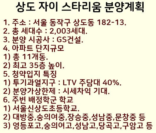 상도 자이 스타리움 아파트 분양계획 해프릭스