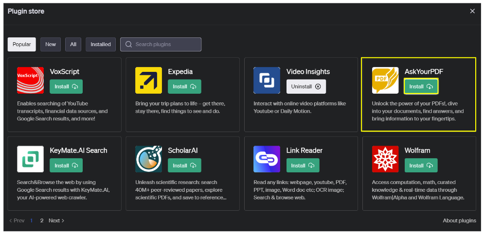 [챗GPT(ChatGPT) 200% 활용 하기] 챗GPT로 1분만에 PDF 요약 및 번역하기 (AskYourPDF 플러그인) - 인공지능(AI) 200% 활용하기